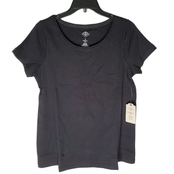 St. John's Bay | Tops | St Johns Bay Essential Cotton Tee Medium Black ...